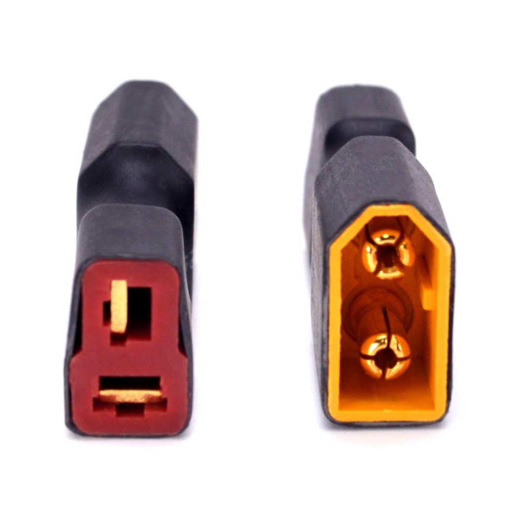 Male XT60 To Female Deans T-Plug Connector Adapter No Wires - MyFPV