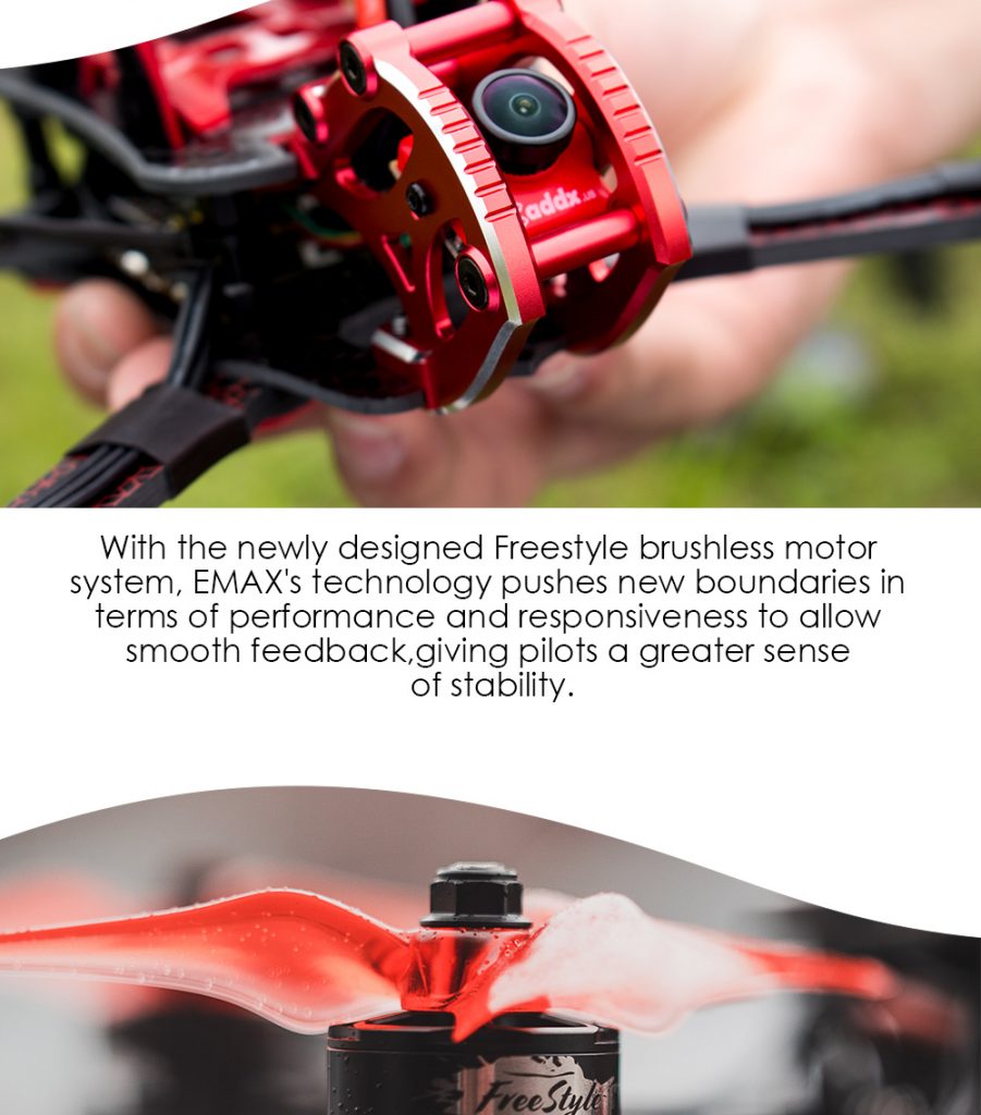 EMAX BUZZ 5" 1700kv 6s BNF RTF Freestyle Drone (FrSky)