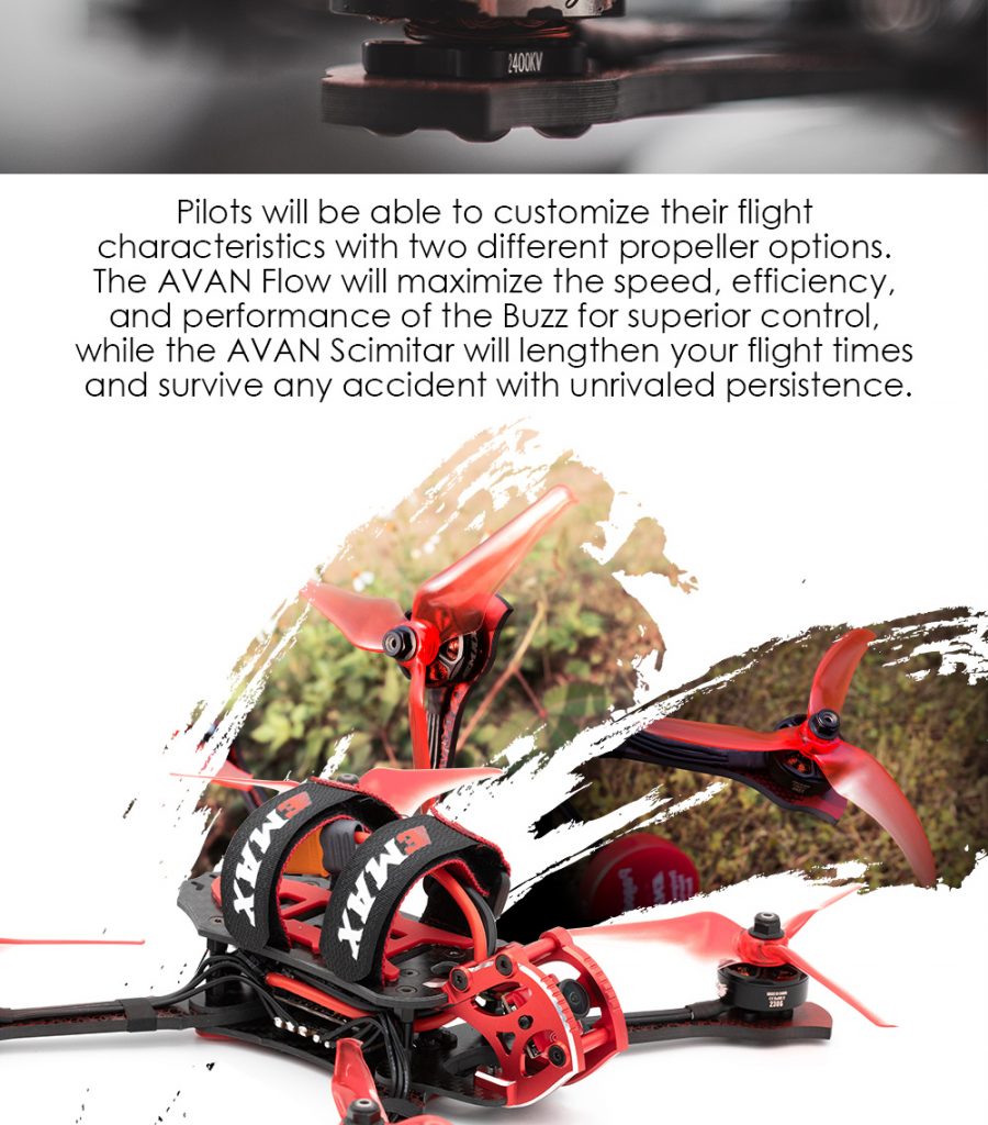 EMAX BUZZ 5" 1700kv 6s BNF RTF Freestyle Drone (FrSky)